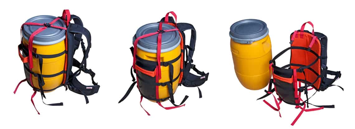 Kanotønde, bæresystem ”Eureka Barrel Harness universal” - Erik B. Jørgensen